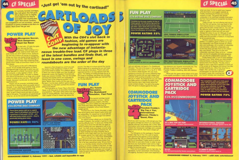 What games were released for the C64 GS? – Commodore Format Archive